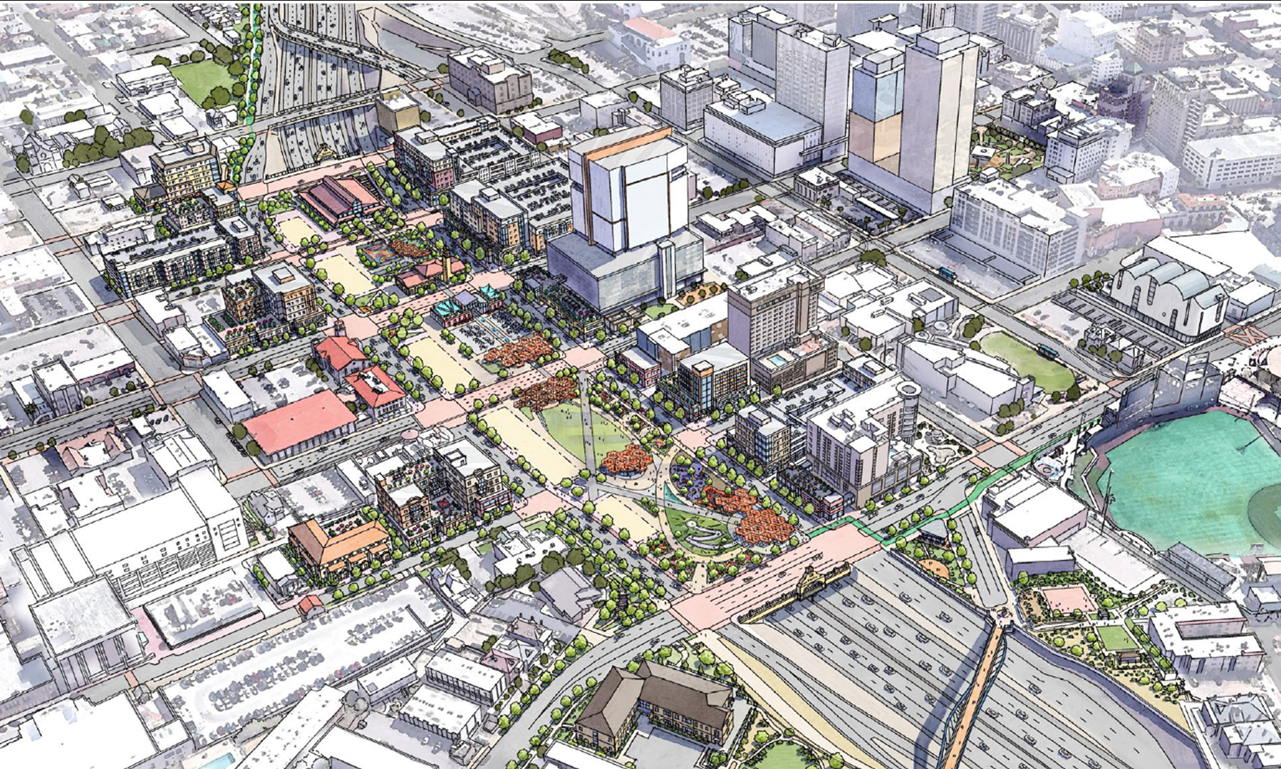 EL PASO COUNTY WILL OWN THE DECK PLAZA OVER INTERSTATE 10!
